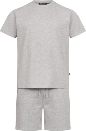 Indicode Herren Comfy Shorts & Shirt Set | Sweatshorts & T-Shirt Bundle aus Baumwollmischung Lt Grey Mix, 3XL