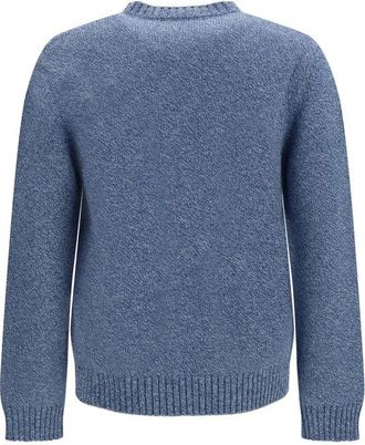 Valentino Garavani Butterfly-Embroidered Virgin Wool Sweater - Blue