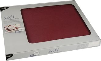 Papstar Papstar, 100 Tischsets, stoffähnlich, Vlies soft selection 30 cm x 40 cm bordeaux, 82322