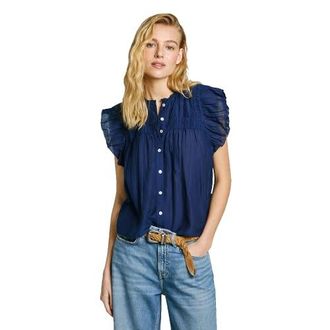 Pepe Jeans London Diallo Chemise, Bleu (Bleu oc&eacute;an), S Femme