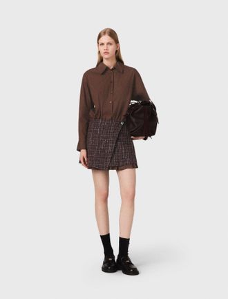 Maje Kurzes 2-in-1-kleid - Braun - Maje