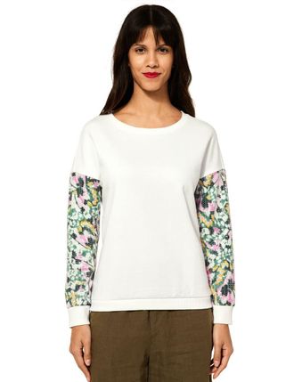 Street One Damen 317593 T-Shirt, Vanilla White, 38