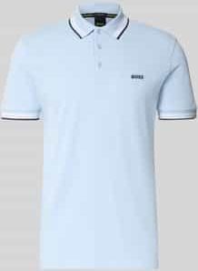 HUGO BOSS Regular Fit Poloshirt mit Label-Stitching Modell Paddy