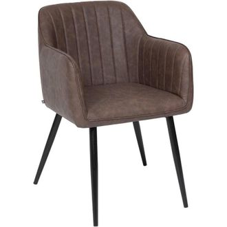 Atmosphera Atmosphera - Fauteuil De Diner Visoca Marron
