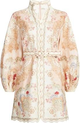 Zimmermann Mini robe Daylight imprim&eacute;e en lin