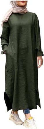 Generic WVONIF Robe Hijab Femme Musulmane Grande Taille Robe priere Homme Musulman Robe Marocaine Caftan Kaftan Femme Grande Taille Abaya Femme Dubai Kimono d