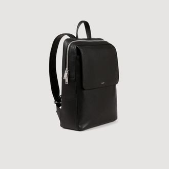 Sandro Sac &agrave; dos en cuir recycl&eacute;