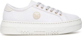 Rieker Sneakers aus Stoff M1926-80 Wei&szlig;