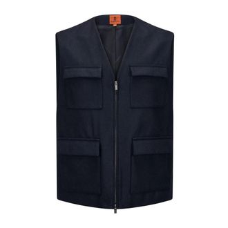 Barena Romeo Flan Weste - - Jackets - Herren - Blau - S