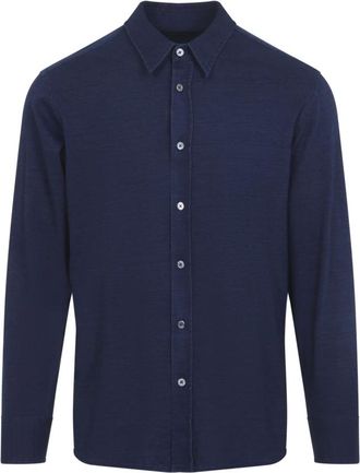 Tom Ford Homme, Chemises, Bleu, Taille: XL Chemise Indigo en Coton