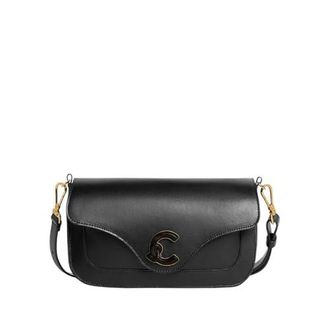 Coccinelle Cuir sac &agrave; &eacute;paule bandouli&egrave;re C-Me Calf & Marb Handbag Noir