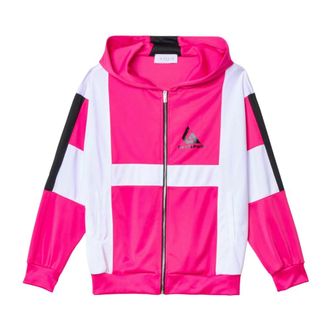 Ga&euml;lle Paris Fuchsia Kapuzen-Zip-Jacke Street Style - - Jackets - Damen - Rosa - S