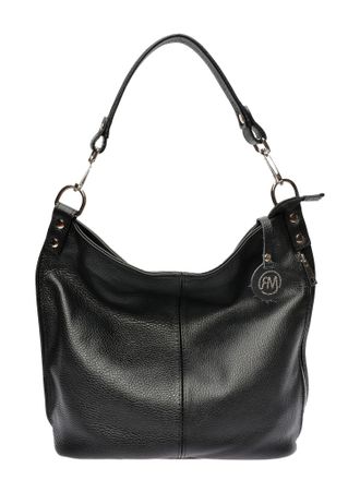 Roberta M Schwarz Rindsledertasche