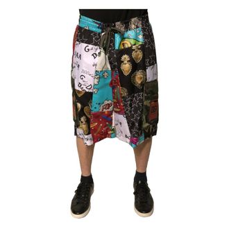 Dolce & Gabbana Shorts cargo multicolores en patchwork - Homme - Shorts - Multicolore - Taille: 2XL