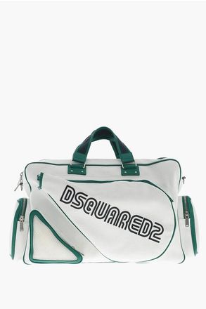 Dsquared2 Hammered Leather Tennis Duffle Bag size One Size