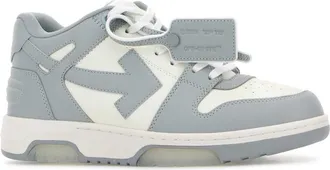 Off-white Color-Block Leather Sneaker - White