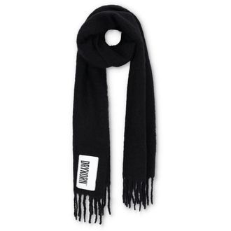 Drykorn Schwarzer Alpaka-Wollschal mit Fransen - - Accessories - Damen - Schwarzk - ONE SIZE