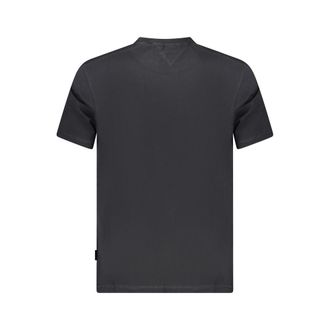 Napapijri Flag Logo Print T-Shirt - Black