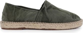 Natural World Eco - 325E Mens Espadrilles - Organic Cotton - 100% EcoFriendly - Green Color