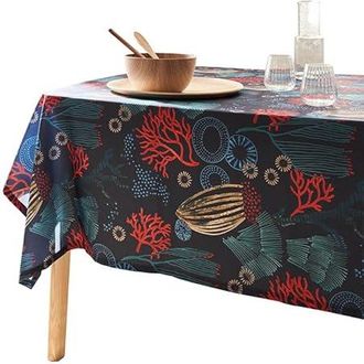 Nydel R&eacute;cif - Nappe en Tissu r&eacute;sistant Rectangle : 160 x 250 cm