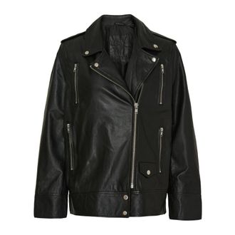 Notyz 11330 Biker-Lederjacke - - Jackets - Damen - Schwarzk - XS