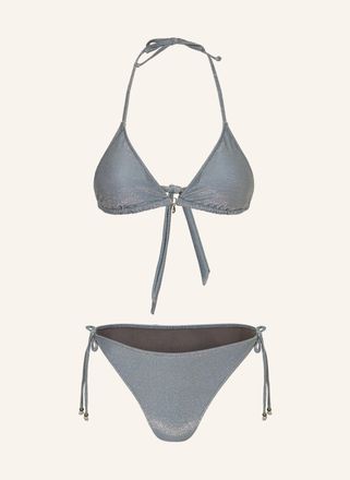 Banana Moon Banana Moon Triangel-Bikini Cricomassa Mit Glitzergarn silber