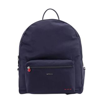 Kiton Stylischer Rucksack mit strapazierf&auml;higen Materialien - - Bags - Herren - Blau - ONE SIZE