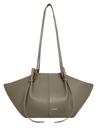 Yuzefi Womens Shoulder Bag Mochi Beige Leather
