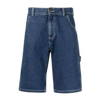 Dickies Homme, Shorts, Bleu, Taille: W30 Shorts de travail en denim avec boucle pour marteau