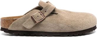 Birkenstock Suede-Sandalen mit Mandelspitze - - Shoes - Damen - Grau - 38 EU