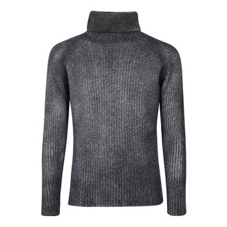 Avant Toi Gerippter hoher Hals Pullover - - Knitwear - Herren - Blau - M
