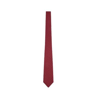 Emporio Armani Cravatta Jacquard - - Accessories - Herren - Rot - ONE SIZE