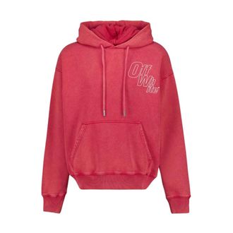 Off-white Herren, Sweatshirts & Hoodies, Rot, MGröße
