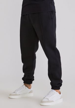 Siksilk Herren Schwarze Pintuck Jogginghose XXL