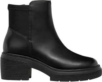 Geox D Spherica EC15 bottine en cuir, Noir, 38 EU