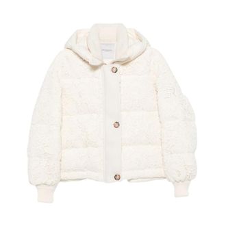 Ermanno Scervino Gesteppte Jacke mit Spitzendetails - - Jackets - Damen - Wei&szlig; - 2XS