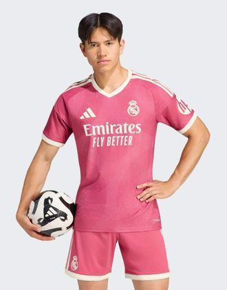 adidas Real madrid 26/27 third authentic jersey en rose vif