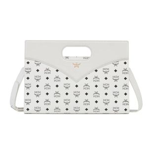 MCM Crossbody Pouch in Visetos Original - - Bags - Damen - Wei&szlig; - ONE SIZE