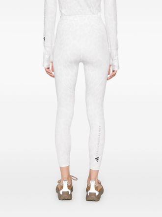 adidas by Stella McCartney Leopard-Print Leggings - White