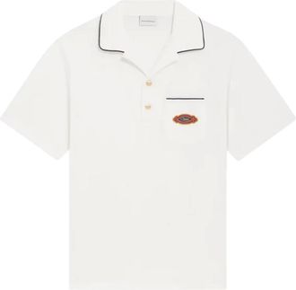 Dr&ocirc;le de Monsieur Homme, Tops, Blanc, Taille: M Patch Polo