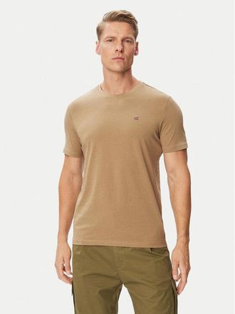 Napapijri T-Shirt Salis Ss NP0A4H8D Beige Regular Fit