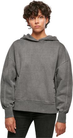 Urban Classics Damen Ladies Heavy Terry Garment Dye Hoody darkshadow, XL