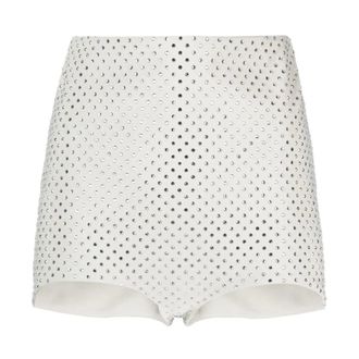 Philosophy di Lorenzo Serafini Femme, Shorts, Gris, Taille: 34 FR Shorts Culotte Orn&eacute;s de Cristaux