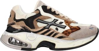 Premiata Low-Top Sneaker - Dames Sharkyd - Gr. 38 (EU) - in Beige - f&uuml;r Damen