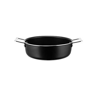 Alessi Batterie de Cuisine, Aluminium, Acier Inoxydable 18/10, Taille Unique, Black