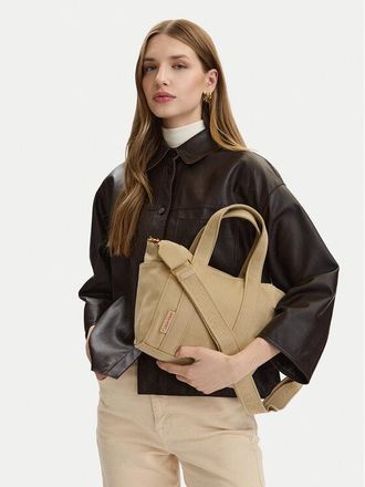Calvin Klein Handtasche Webbing Strap Canvas Small Tote LV04F3384G Beige