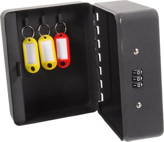 Angoily Passwort Schlüsselkasten Wandmontage Metall Groß 6-stellig Abschließbar Schlüsselaufbewahrungsbox Für Büro Immobilienverwaltung Privathaushalt