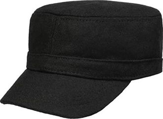 LIPODO Casquette Army en Feutre Homme - avec visière, Fermeture Fermeture Scratch, Fermeture Scratch Hiver Automne-Hiver - Taille Unique Noir