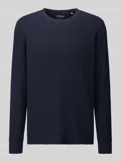 s.Oliver Red Label Regular Fit Langarmshirt aus reiner Baumwolle