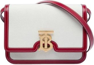 Burberry Pre-owned Toile sacs-ports-paule - Femme - Pre-owned - Blanc - Taille: ONE Size